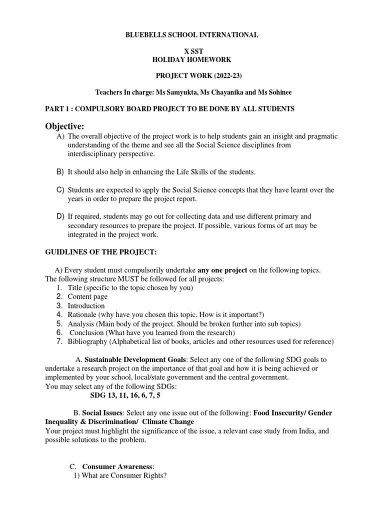 X SST Holiday Homework Project | PDF | Wildlife | Extinction