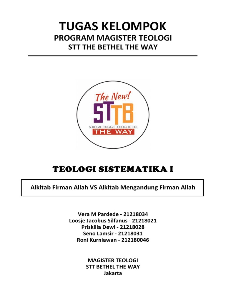 Kel06 Makalah Alkitab Adalah Firman Allah | PDF