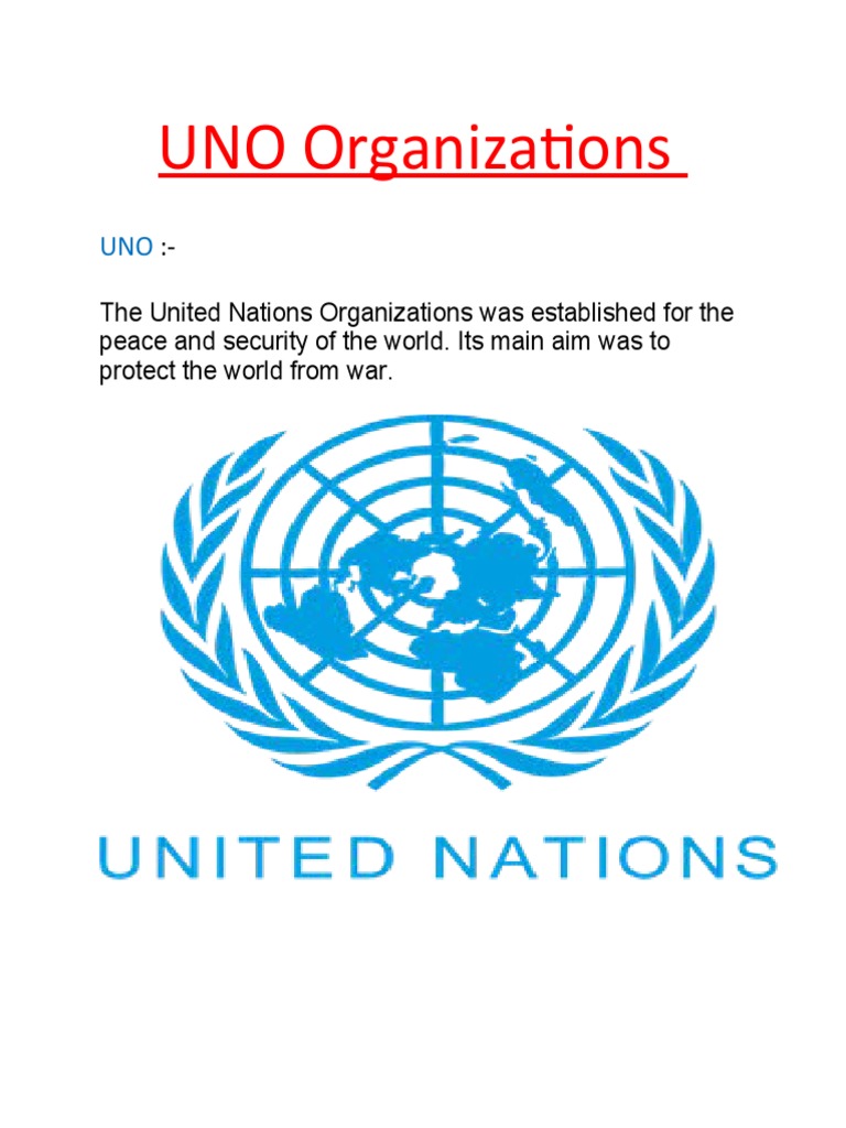 An Overview of Major United Nations Organizations: Their Goals and ...