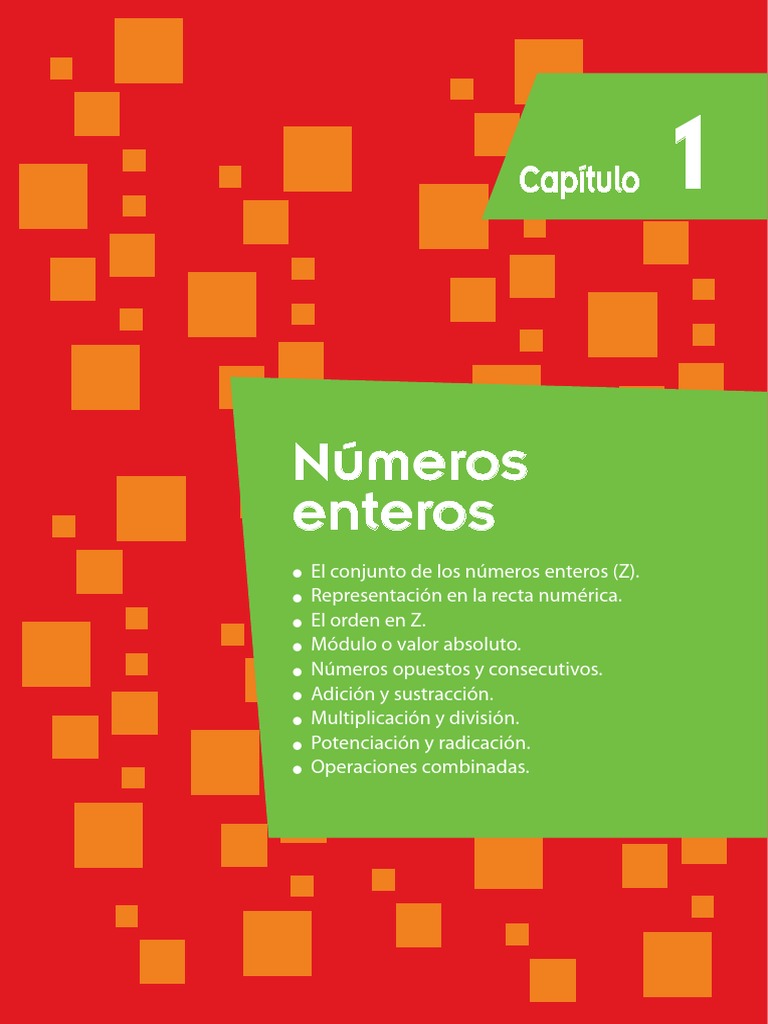 Guía Números Enteros. | PDF | Entero | Sustracción