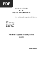 La Columna J Del Compañero Masón | PDF | Masonería | Templo en jerusalén