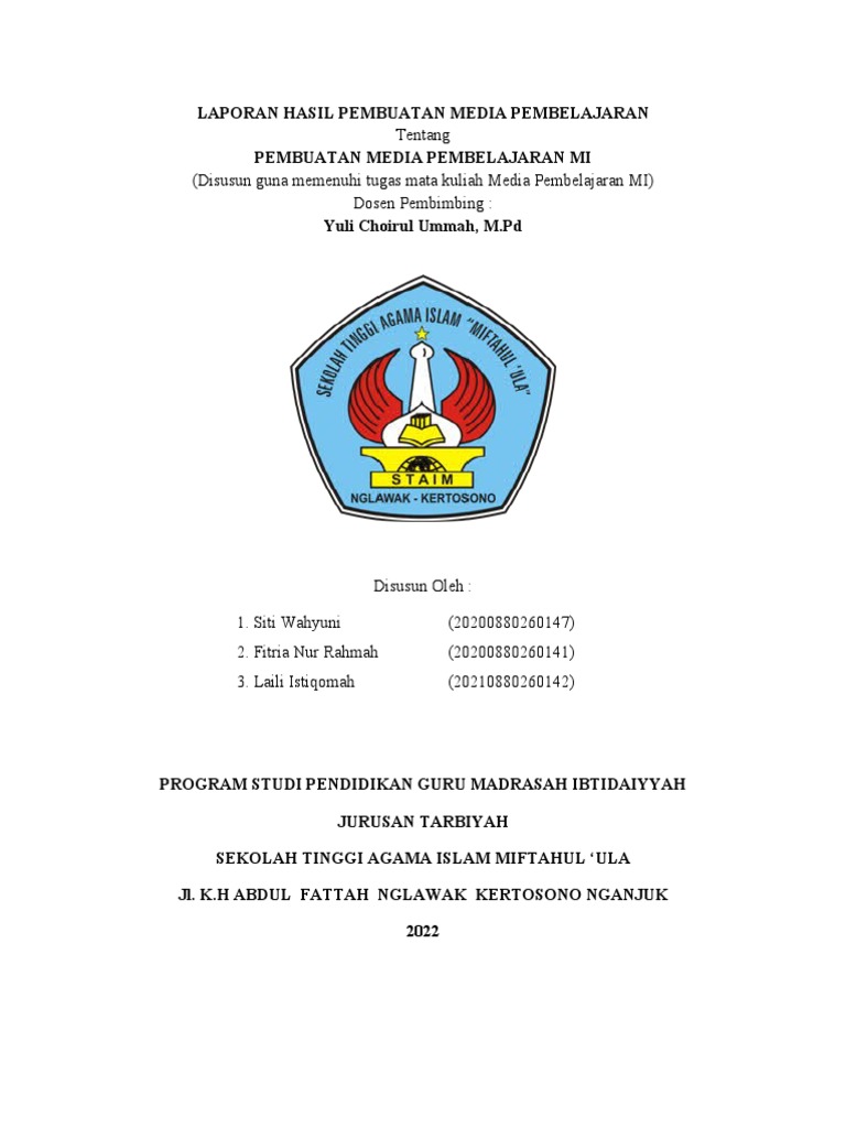 Laporan Pembuatan Media Pembelajaran | PDF