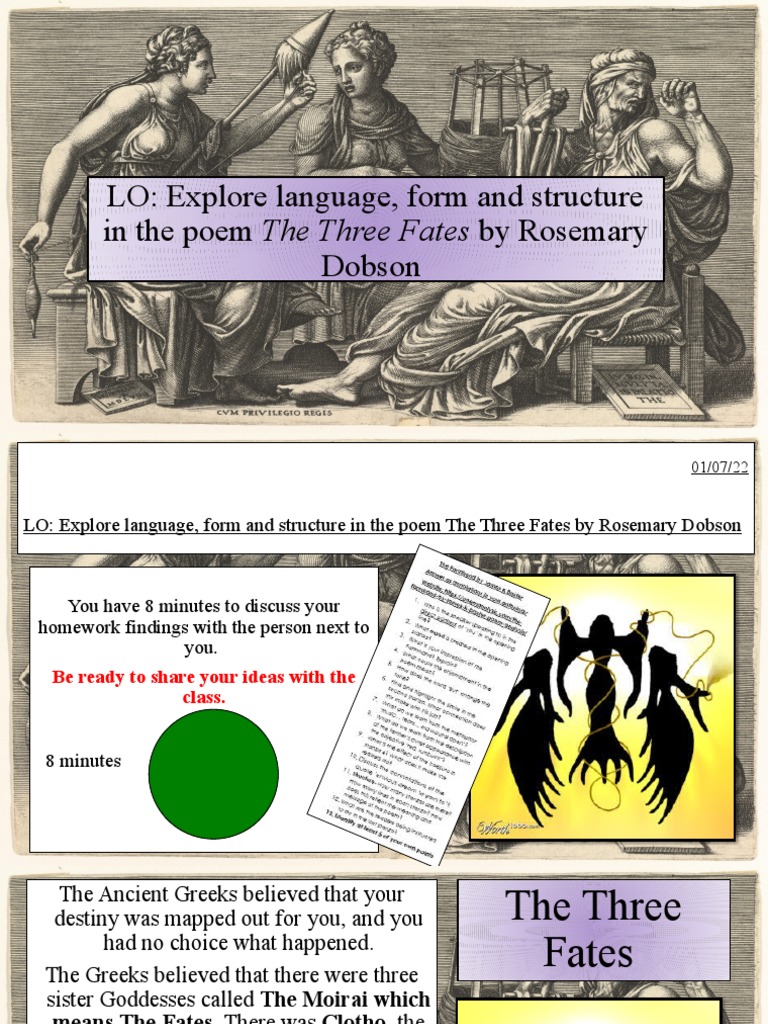 LO: Explore Language, Form and Structure in The Poem The Three Fates by ...