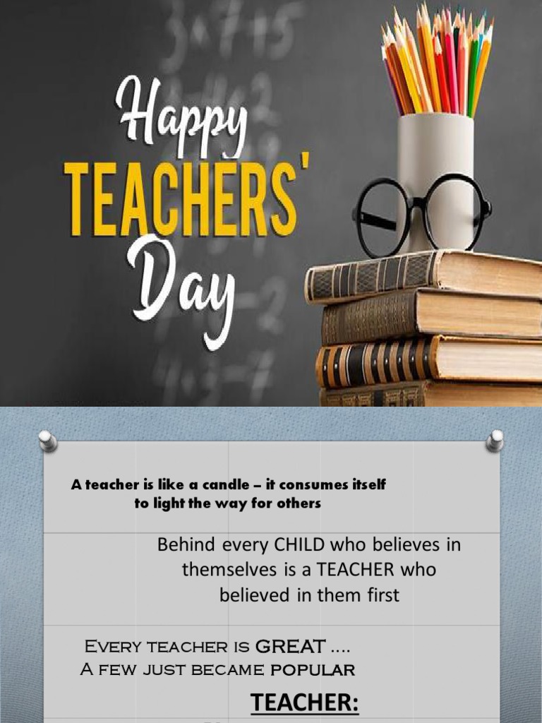 Teachers Day | PDF