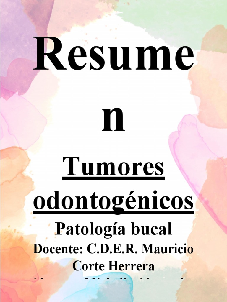 Resumen Tarea de Michelle | PDF | Epitelio | Especialidades Medicas