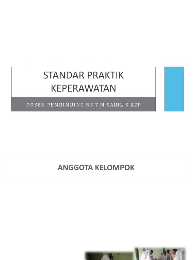 Standar Praktik Keperawatan | PDF | Sains & Matematika