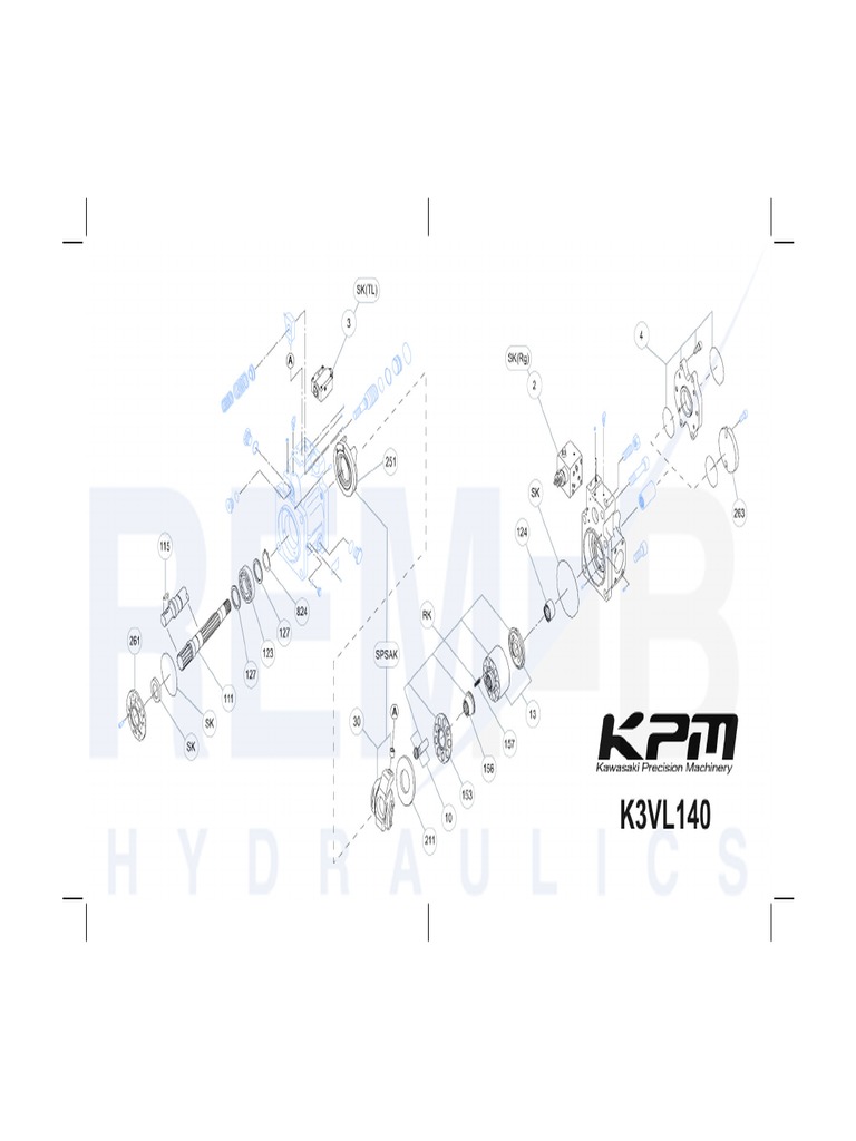 KAWASAKI DESPIECE K3VL 140 WM PDF | PDF