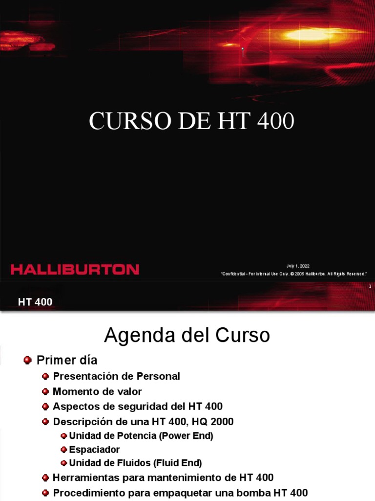 HT-400 Present1 V1 | PDF | Bomba | Ingeniería mecánica