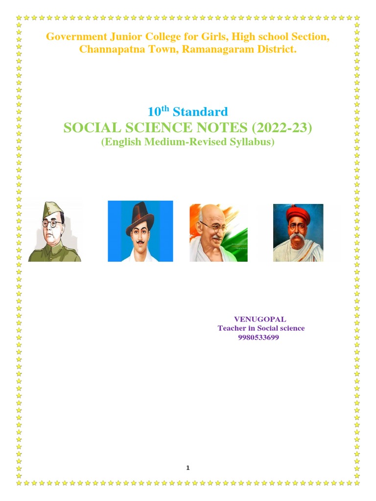 10 Ss Revised Part-1 Notes | PDF | British Raj