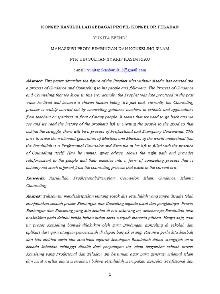 Artikel Jurnal BKI - Yunita Efendi | PDF | Supernatural | Islamic Belief And Doctrine