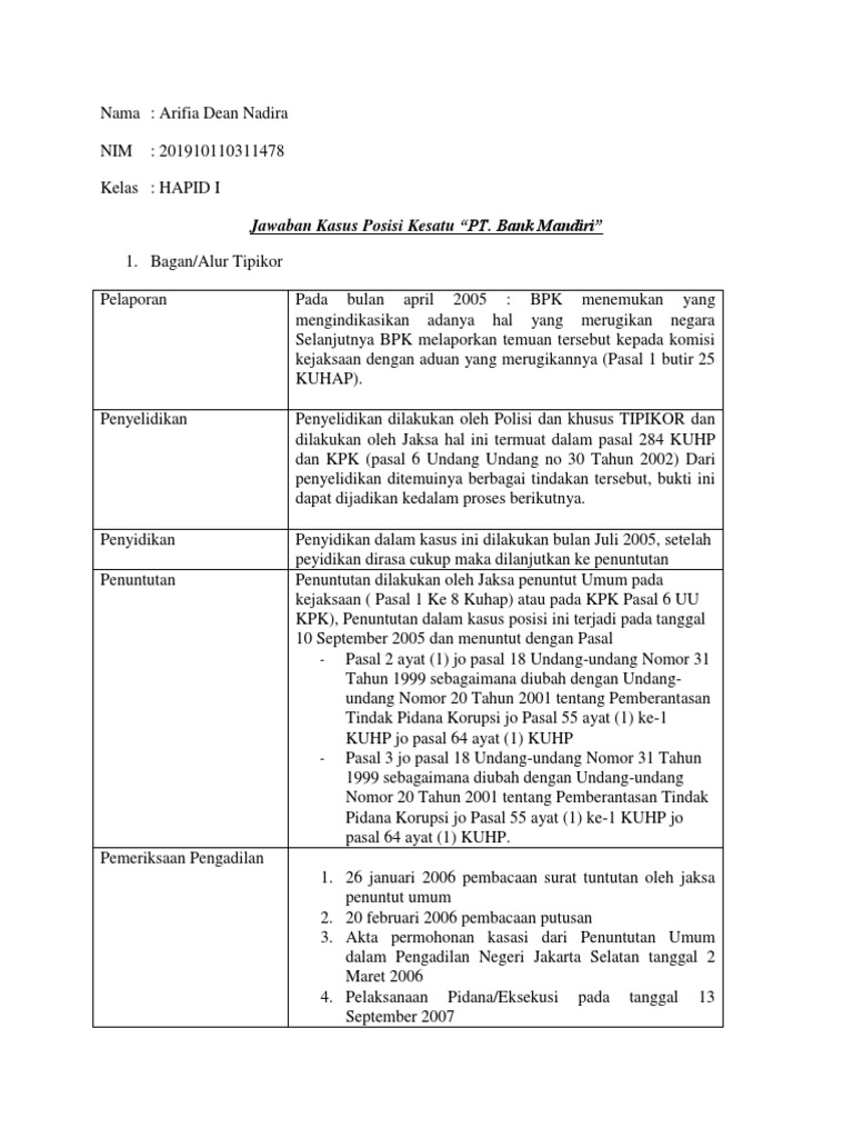 Nota Pembelaan | PDF