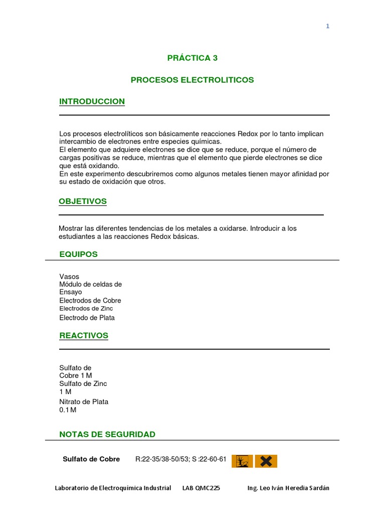 Práctica #3 Electro | PDF