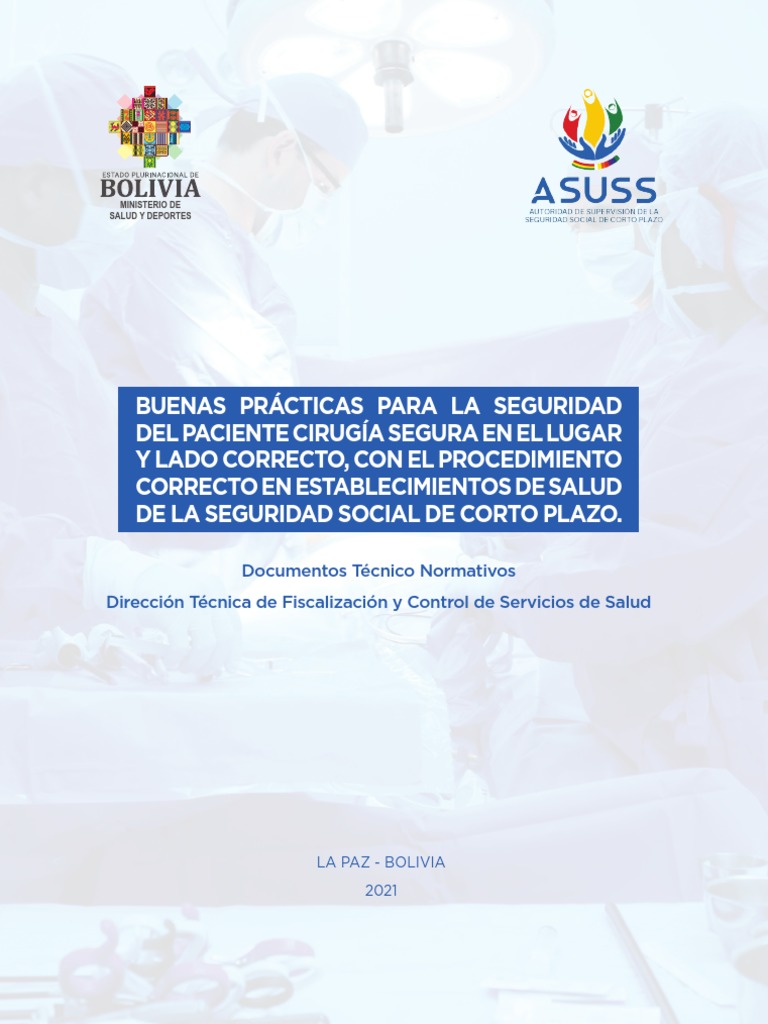 Cirugia Segura Pdf Cirugía Cirujano