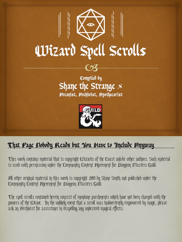 1425848-Spell Scrolls v2.5.1 | PDF | Water