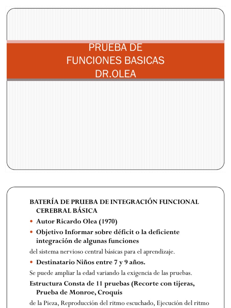 Prueba de Funciones Basicas | Descargar gratis PDF | Ritmo | Memoria