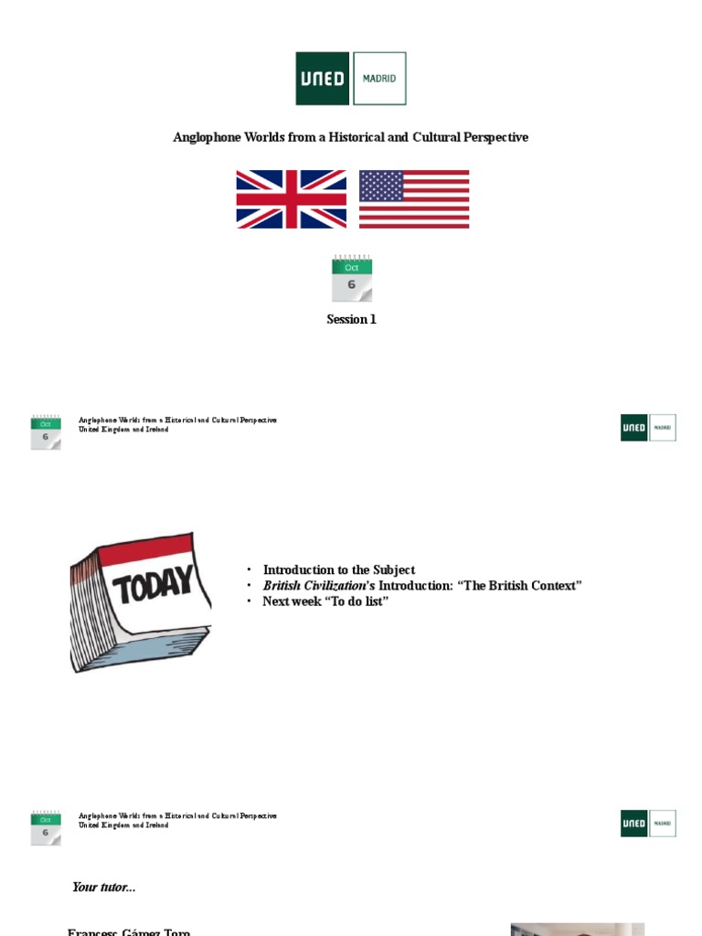 Anglophone Worlds From A Historical and Cultural Perspective | PDF ...