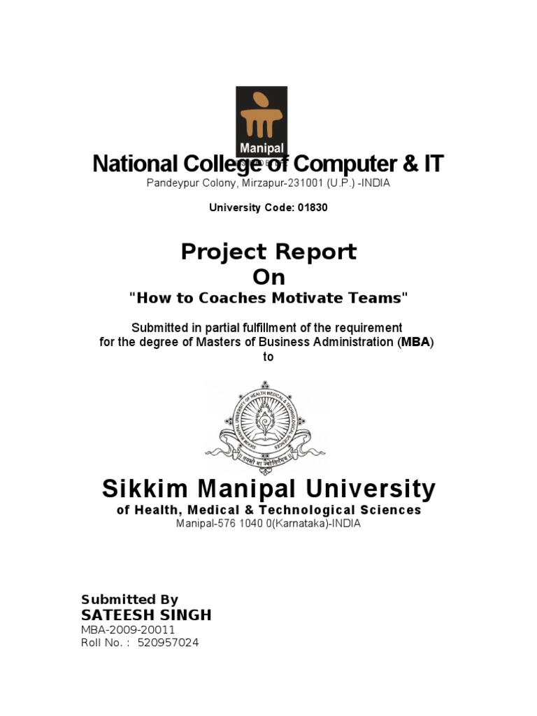 Front Page of Project1 | PDF