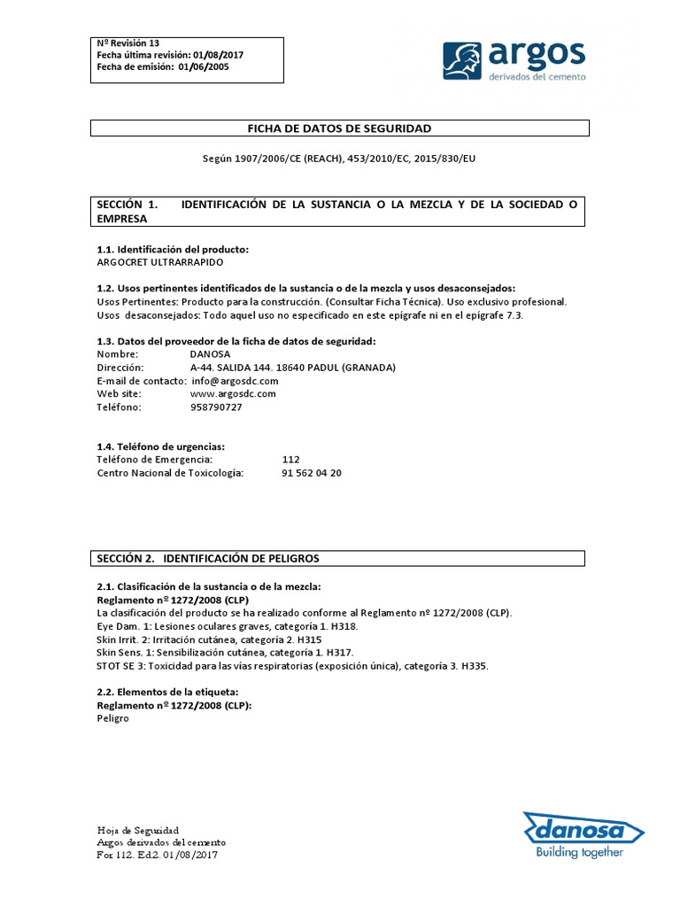 Cemento Argos | PDF | Materiales | Ciencias fisicas