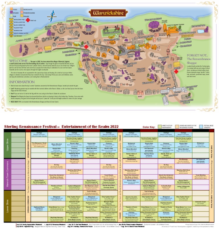 Map Schedule Sterling | PDF | Entertainment | Performing Arts
