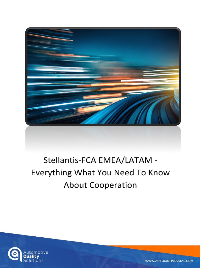 Stellantis All You Need To Know | PDF | Audit | Verification And Validation