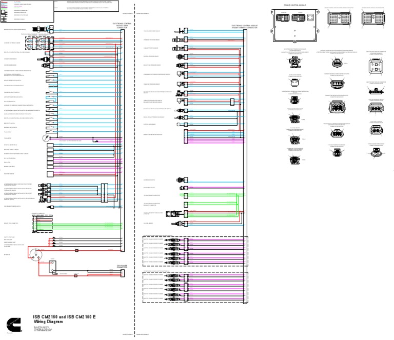 Wiring Diagram ISB CM2150 and ISB CM2150 E: Engine Control Module | PDF ...