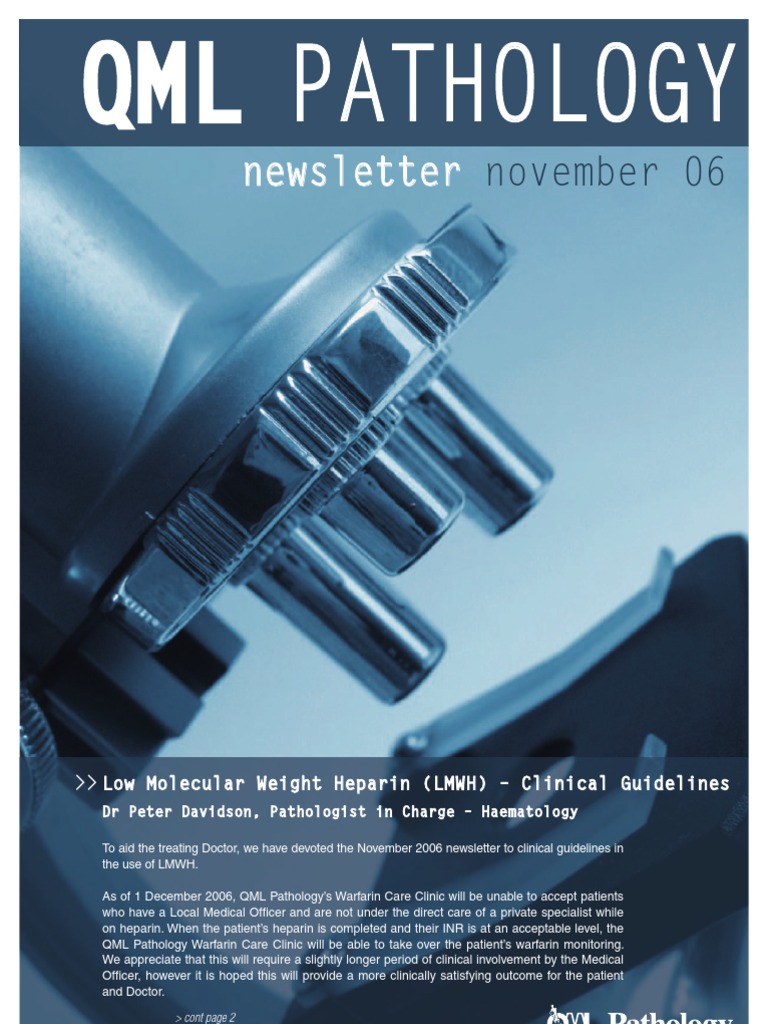 LMWH QML 06 | PDF | Medicine | Clinical Medicine