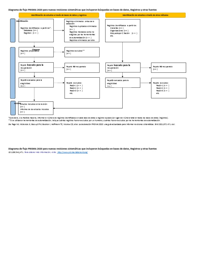 Diagrama de Flujo Prisma 2020 | PDF | Informática | Ciencias de la ...
