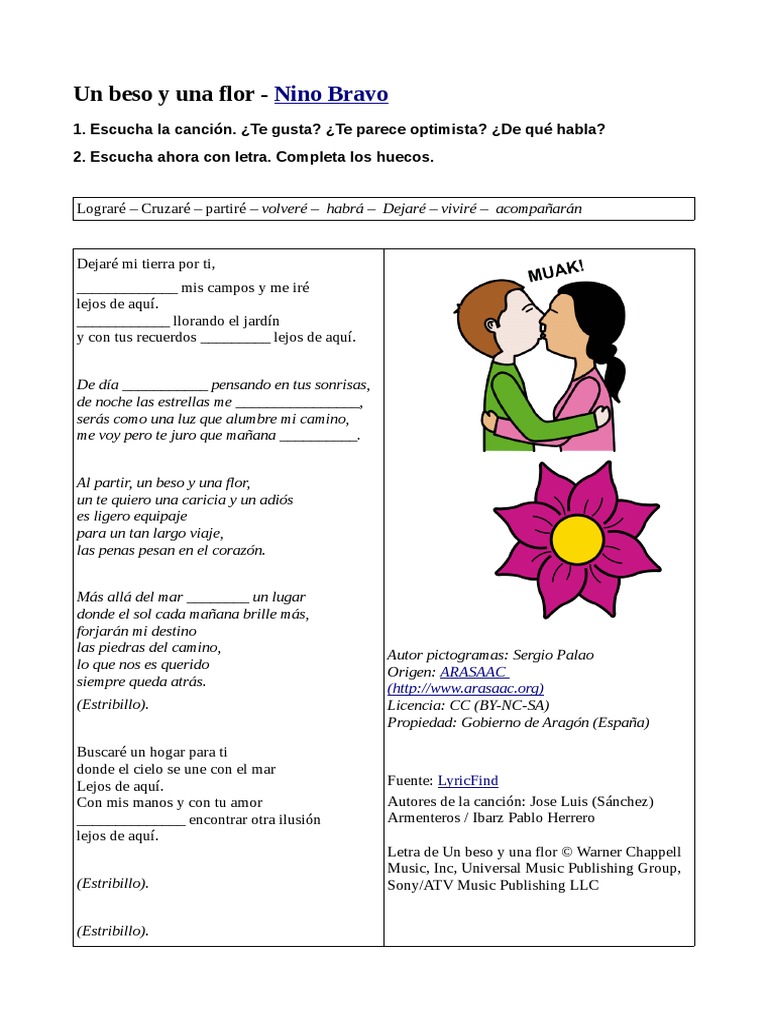Nino Bravo Un Beso y Una Flor | PDF