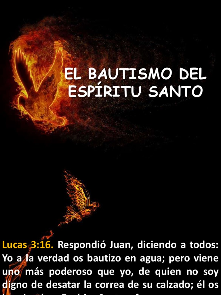 El Bautismo Del Espiritu Santo | PDF | espíritu Santo | Bautismo Con El Espiritu Santo