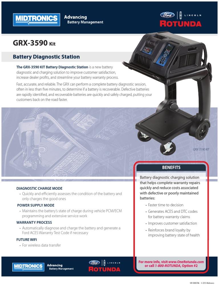 Midtronics - GRX 3590 Flyer (162-GRX-3590 KIT) | PDF | Business