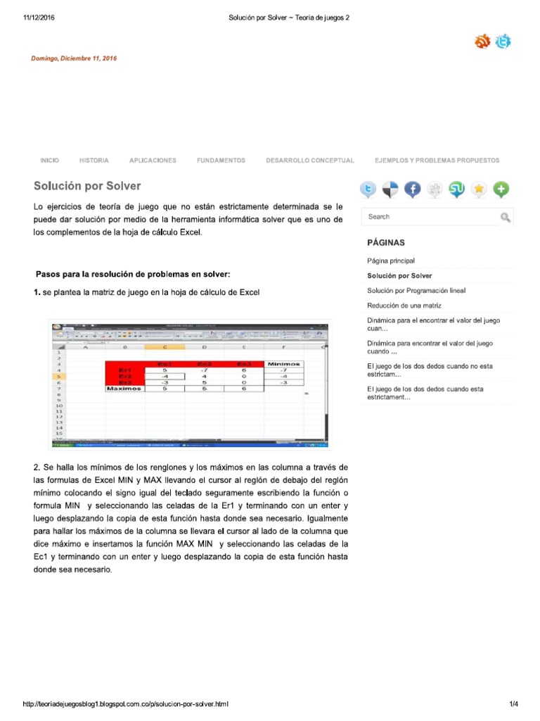Teoria de Juegos - Solver | PDF