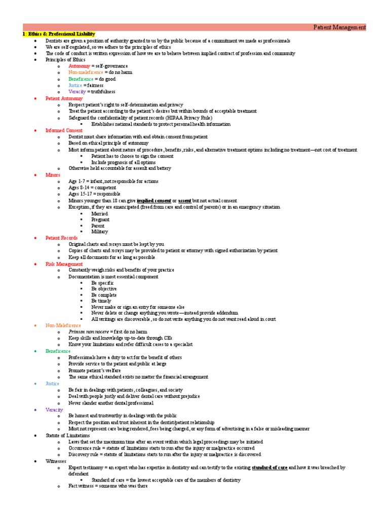 Mental Dental - Patient Management | PDF | Statistics | Periodontology