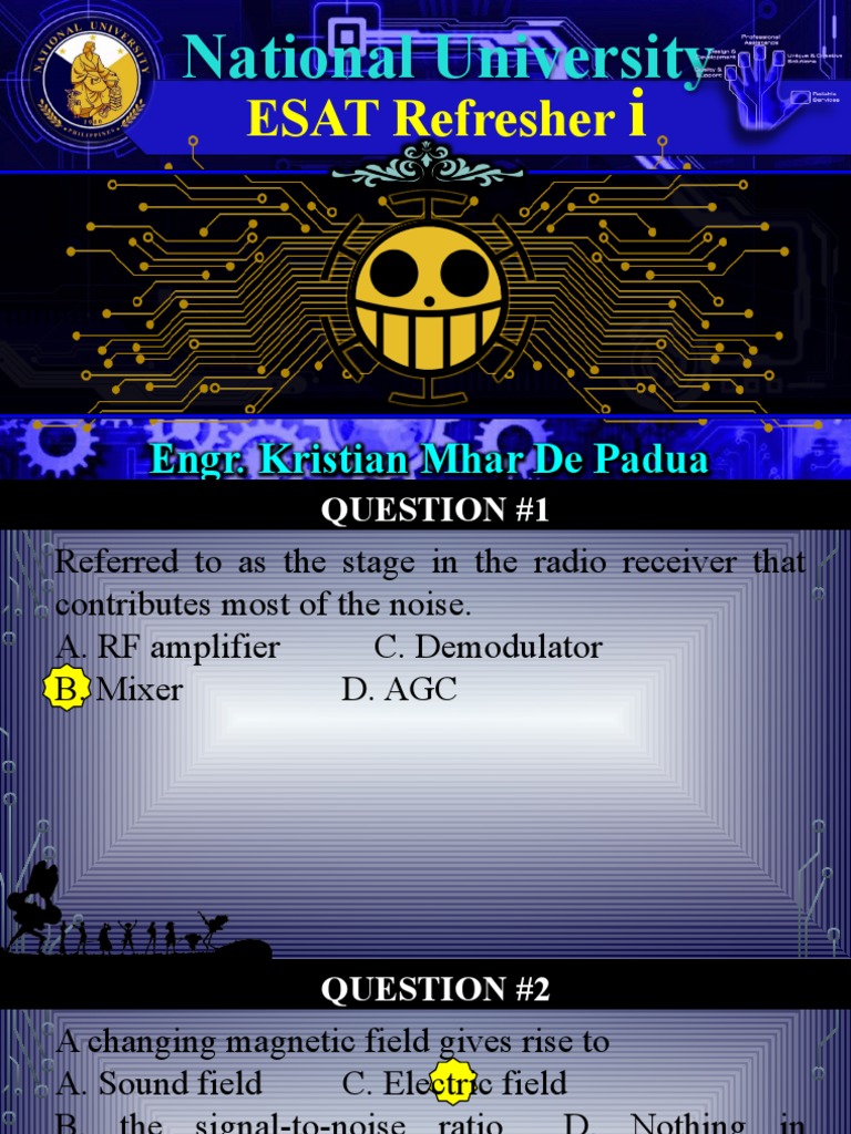 Nu Esat Refresher 1 | PDF | Frequency Modulation | Modulation