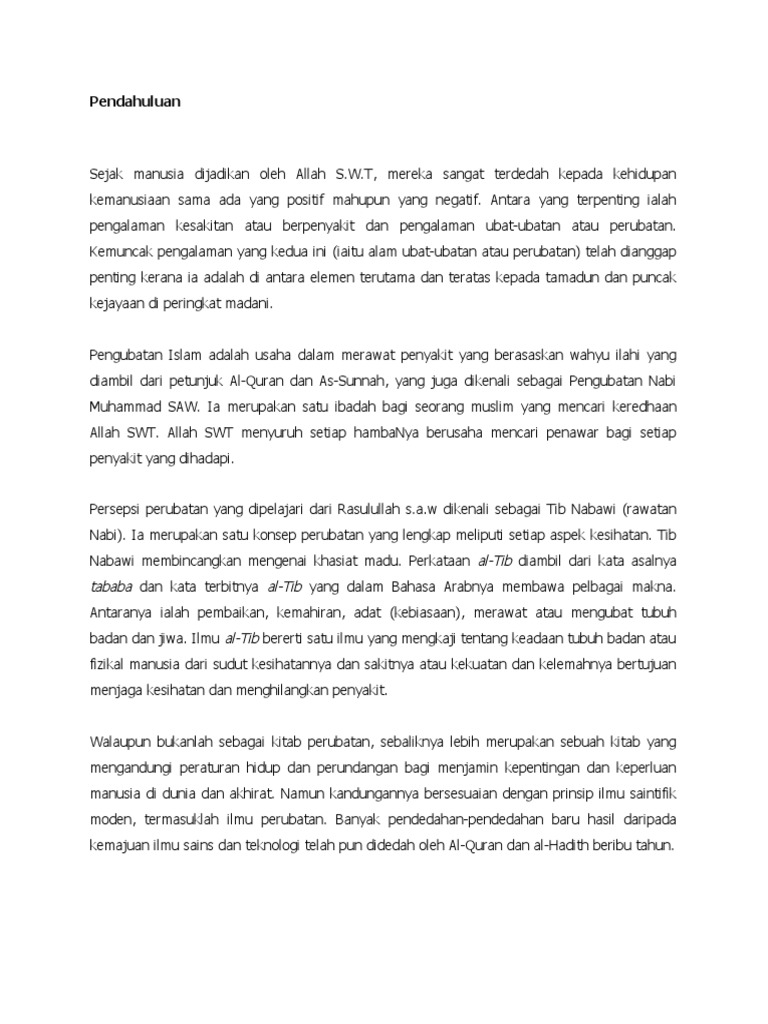 Hadith Kitab Tib | PDF | Agama & Spiritualitas