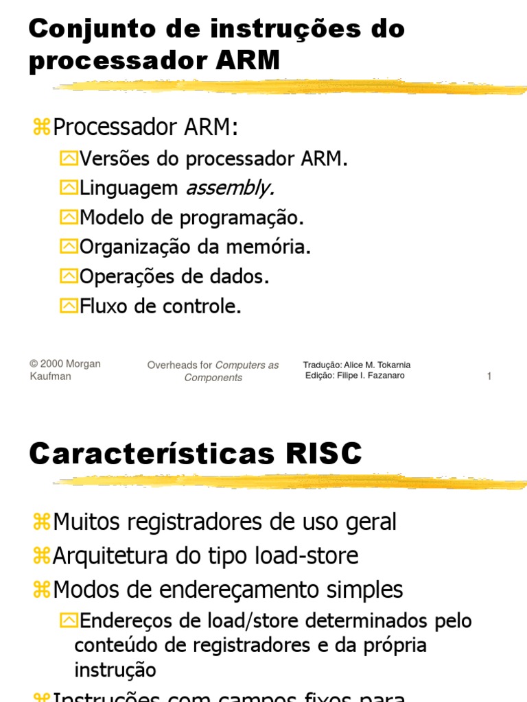 Cap 3 1-ARM7 | PDF | ARM Architecture | Microprocessador