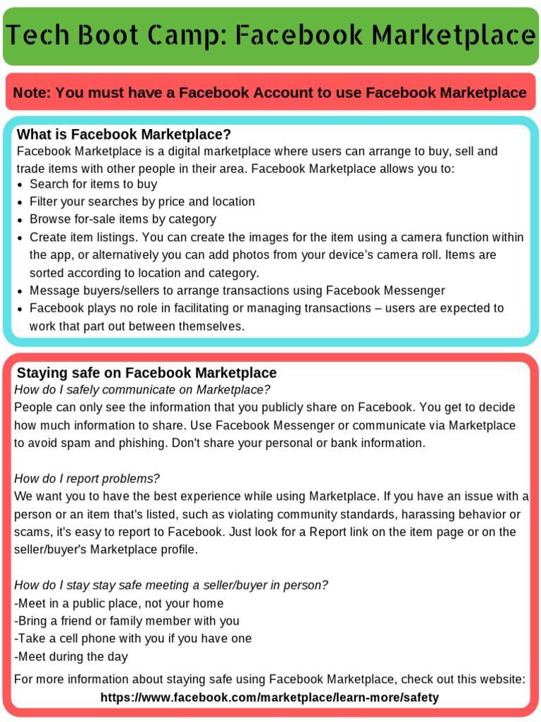 Tech Boot Camp - Facebook Marketplace | PDF | Facebook | Information Age