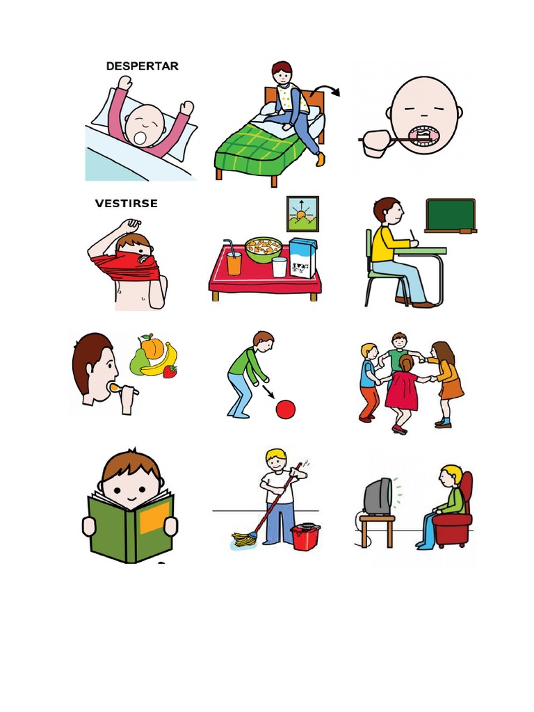 Rutina Pictograma Niño | PDF