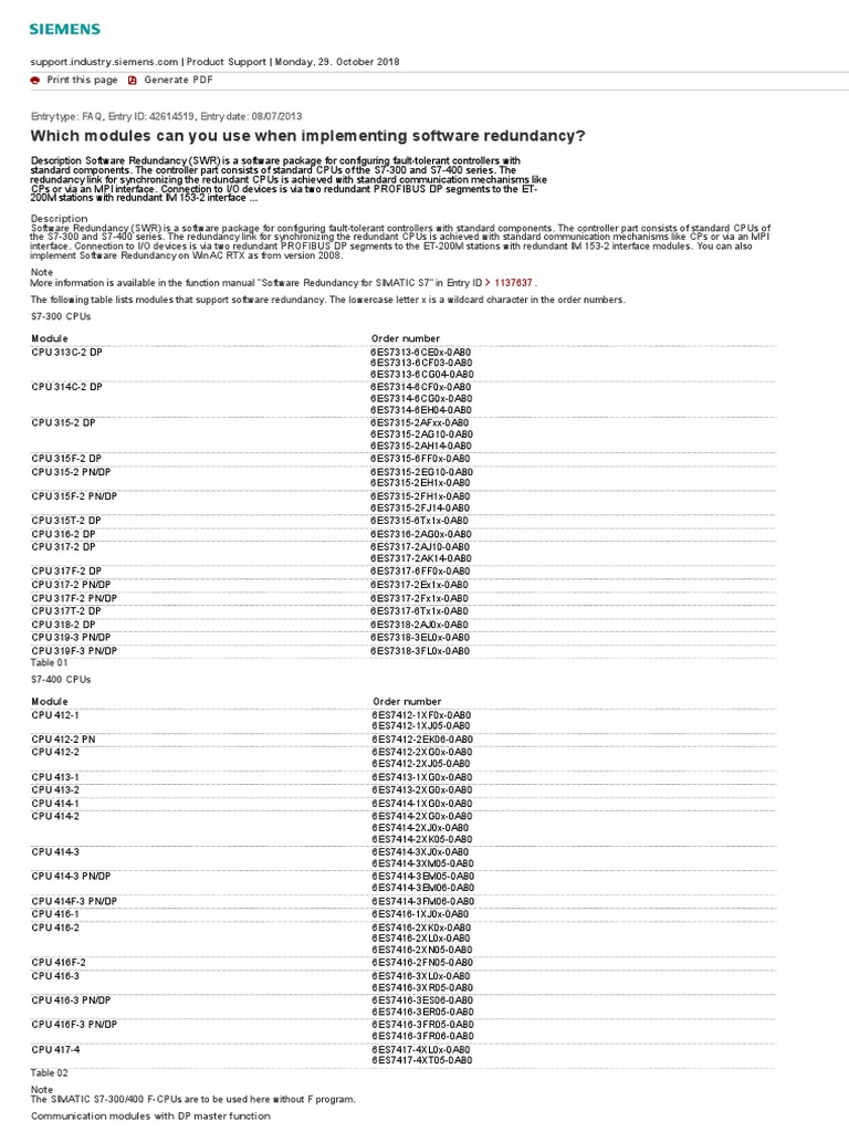 en - Which Modules Can You Use When Implementing Software Redundancy | Download Free PDF ...