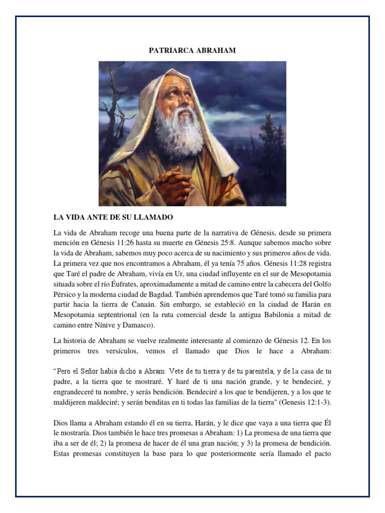 Patriarca Abraham | PDF | Abrahán | Fe