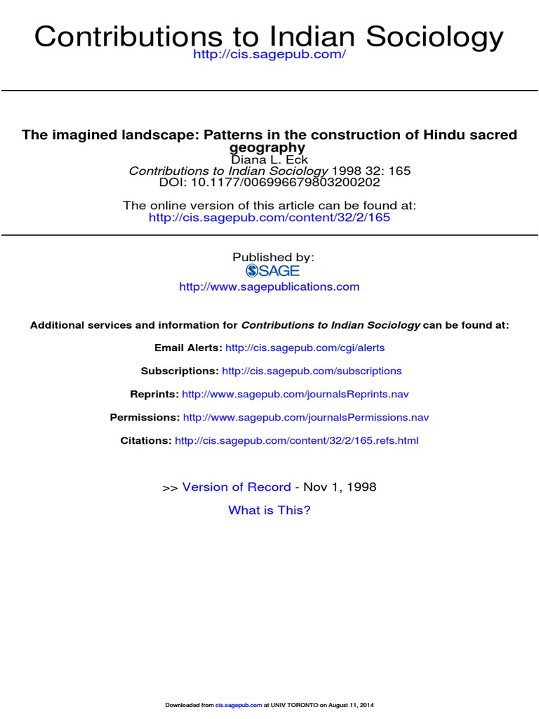 Sacred Geography | PDF | Puranas | Indian Religions