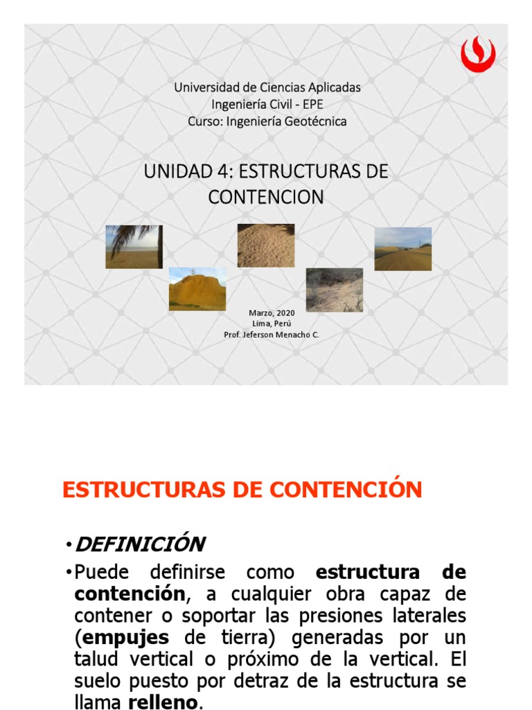 Unidad IV. - Muros de Sostenimiento (Parte B) | PDF | Hormigón ...