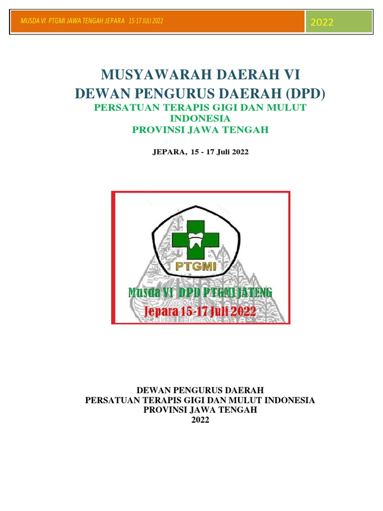MUSDA VI PTGMI Jawa Tengah 2022 | PDF