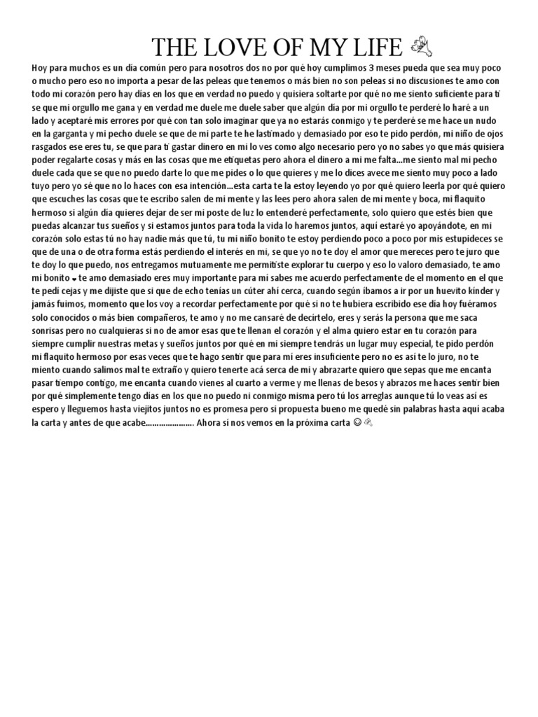 The Love of My Life | PDF