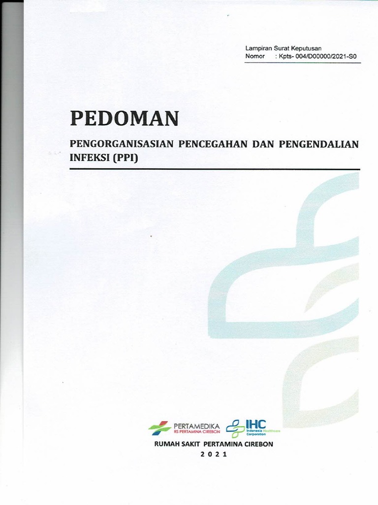 Pedoman Pengorganisasian PPI RS Pertamina | PDF | Kesehatan Holistik