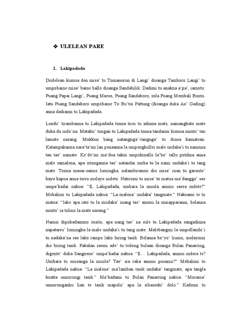 Ulelean Pare | PDF