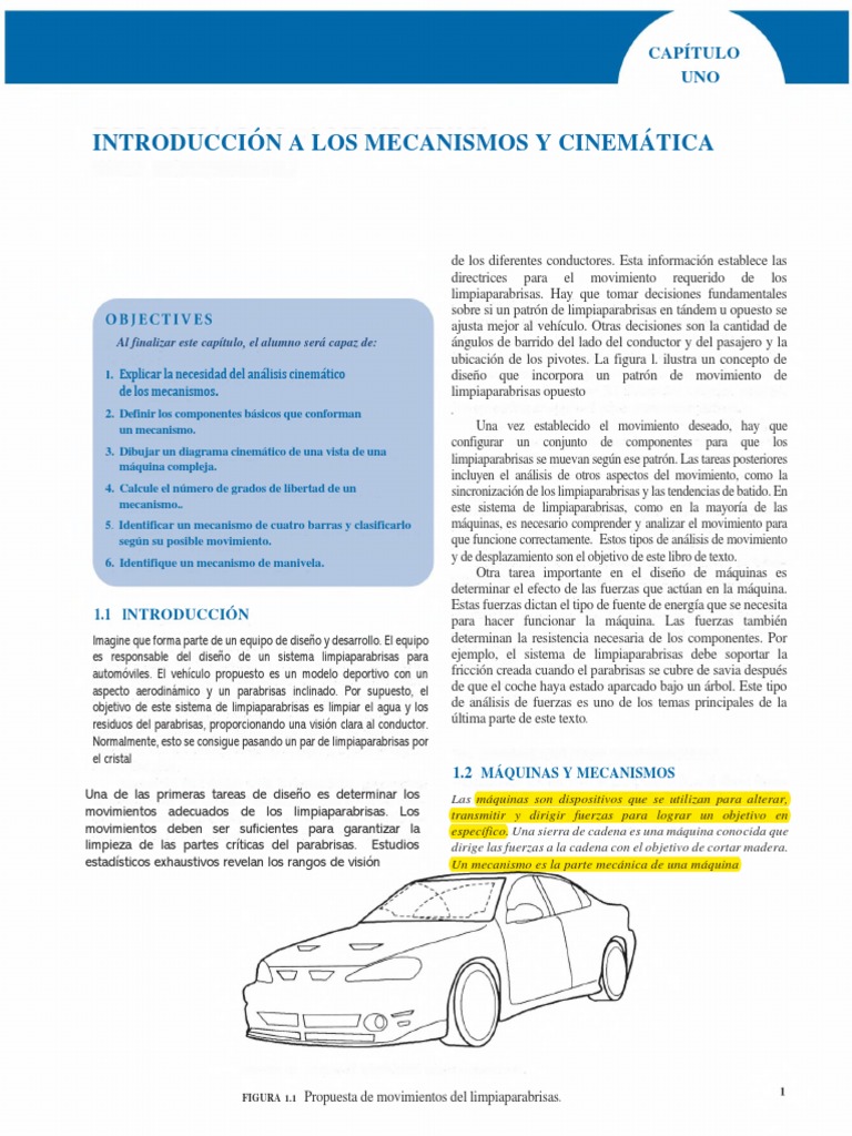 Introducción a Mecanismos y Cinemática | PDF | Cinemática | Solenoide