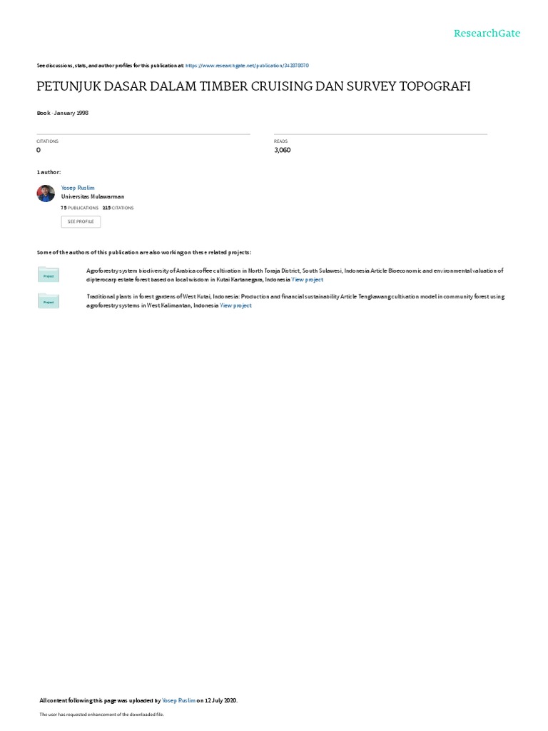 Petunjukdasar Timber Cruising | PDF