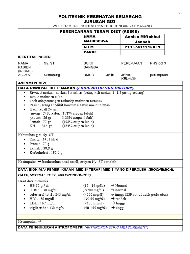 ADIME Dislipidemia | PDF