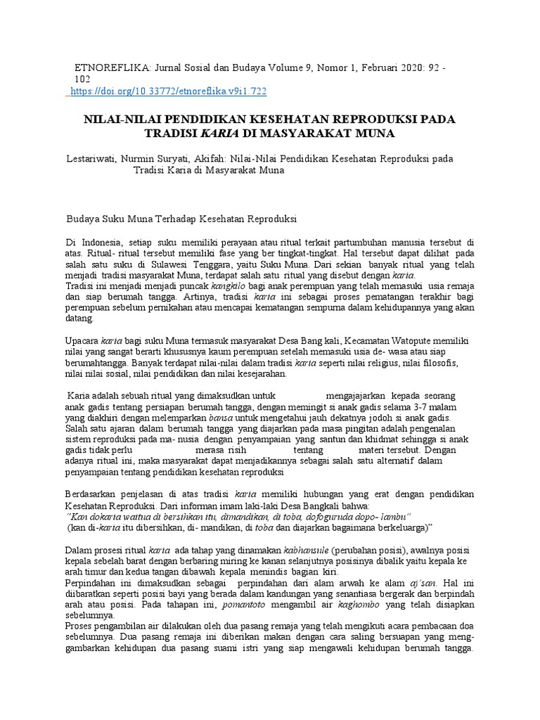 Kespro Suku Muna | PDF