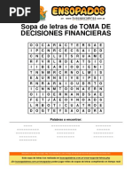 Sopa de Letras de Manipulacion de Alimentos - 40 | PDF